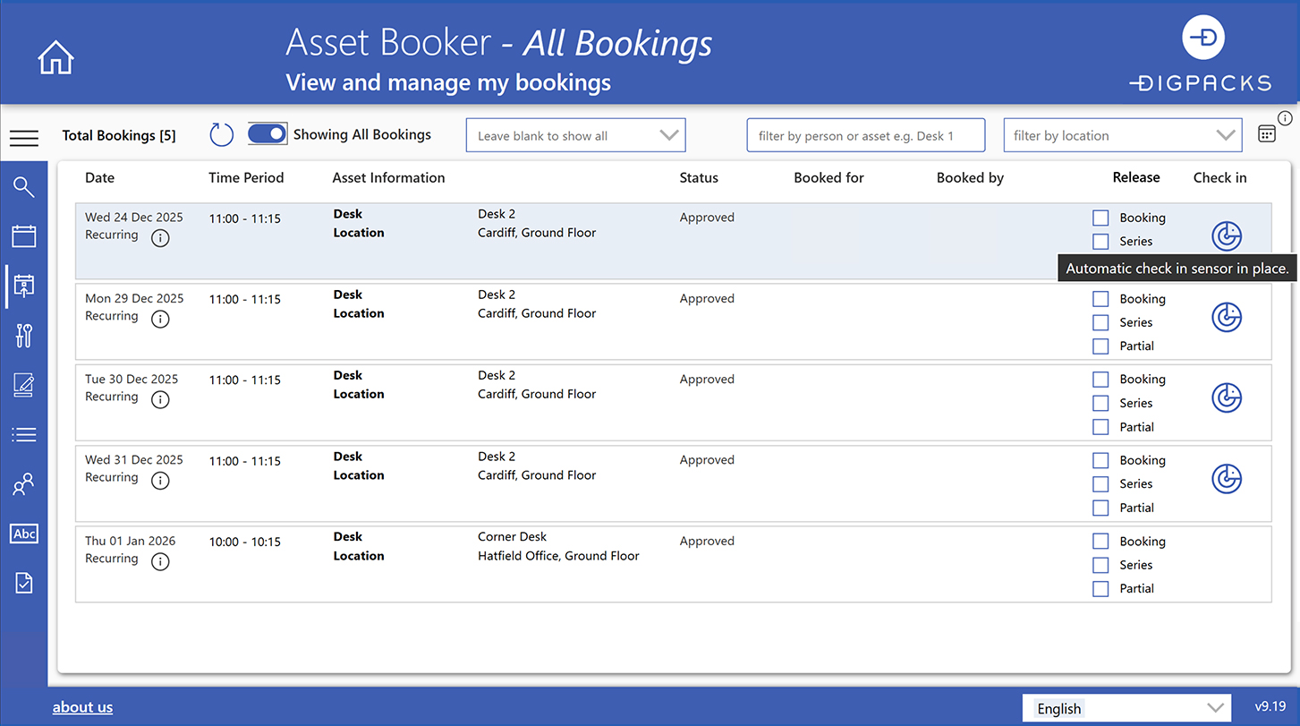 Asset Booker - DigPacks