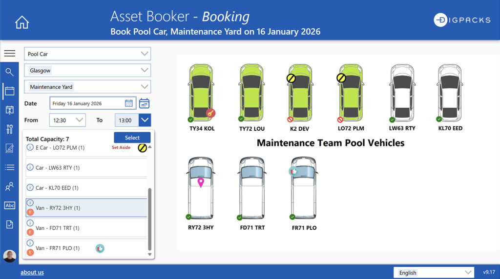 Asset Booker - DigPacks